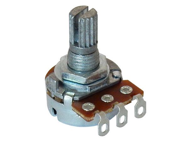 50K LINEAR TAPER POT, 6MM SHAFT – Aretronics
