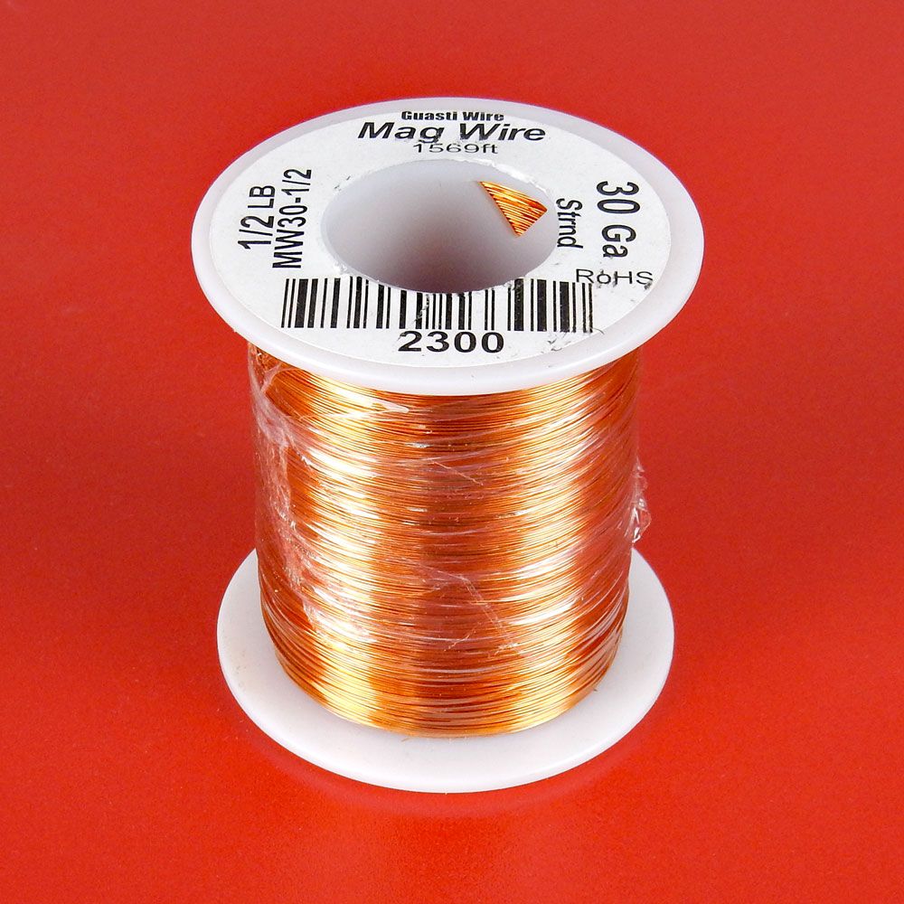 30 AWG MAGNET WIRE, 1/2 LB ROLL – Aretronics