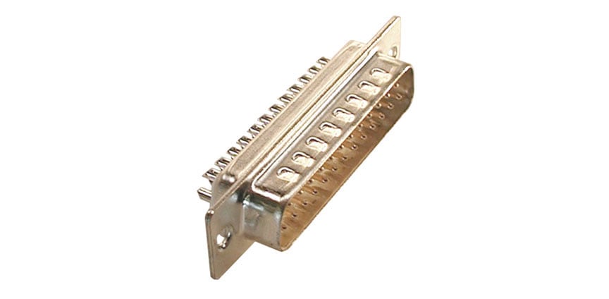 D-SUB CONNECTOR, 25 PIN MALE – Aretronics