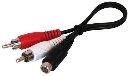 RCA JACK TO 2 RCA PLUGS – Aretronics