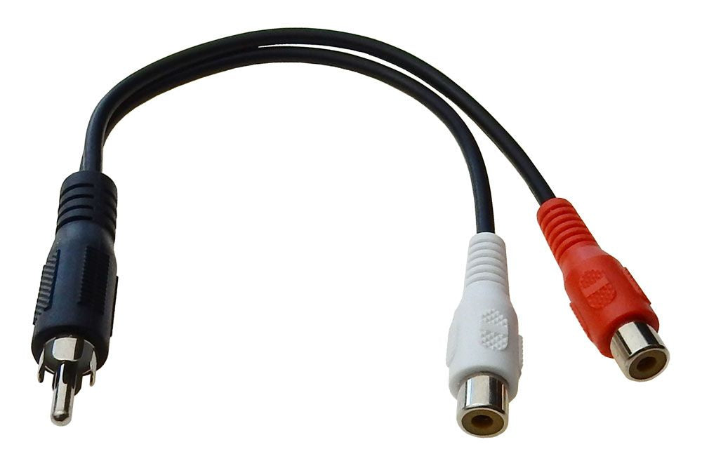 RCA PLUG TO TWO RCA JACKS – Aretronics