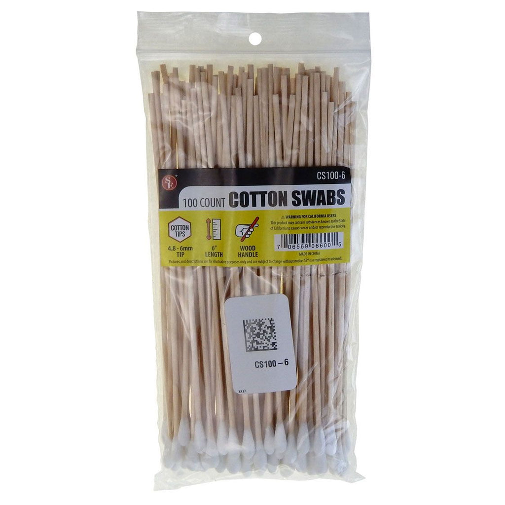 6" COTTON SWAB, 100 PIECES – Aretronics