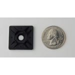 1" SQUARE ADHESIVE-BACKED TIE MOUNT, BLACK – Aretronics