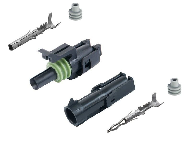 1-CONDUCTOR WEATHER PACK CONNECTOR KIT, 16-14 – Aretronics