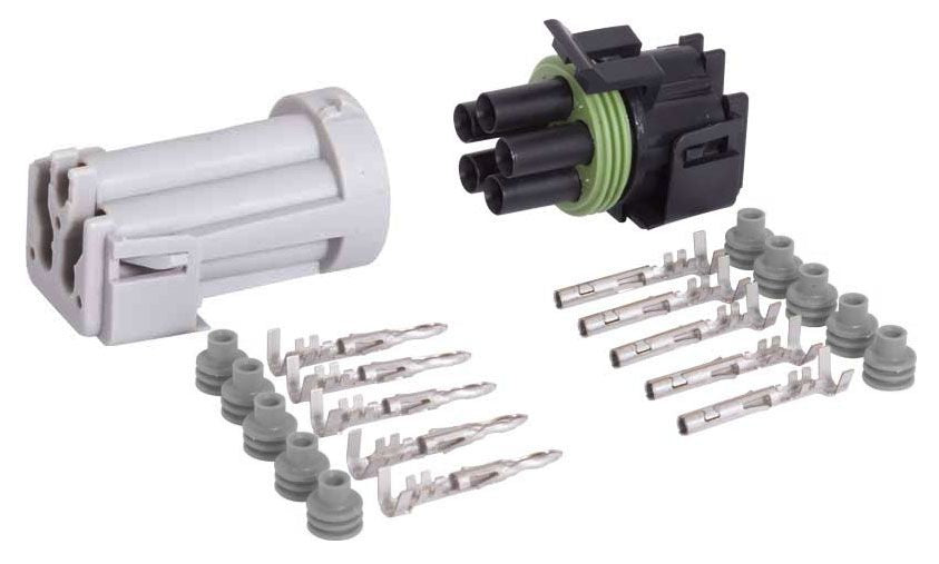 5-CONDUCTOR WEATHER PACK CONNECTOR KIT, 16-14 GA – Aretronics